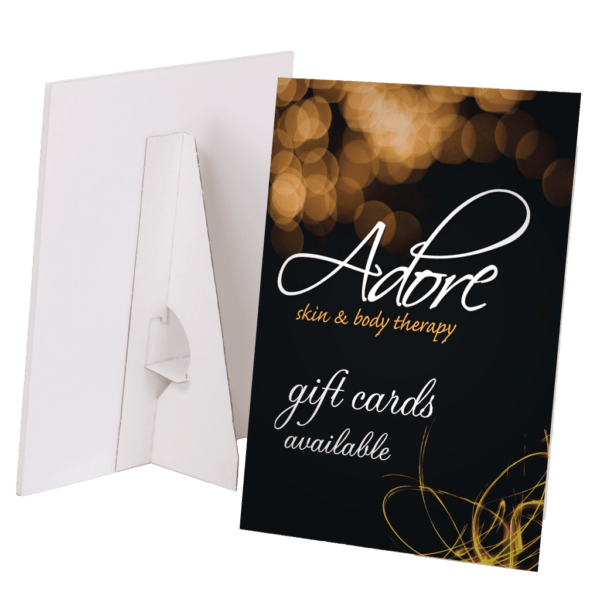 Strut Card Printing - Custom Counter Cards & Signs