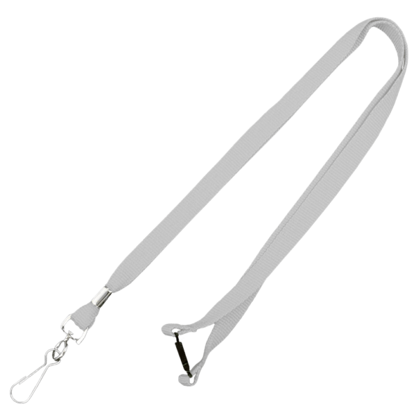 Plain Lanyards (Silver & Other Colours) - In Stock Ready to Ship