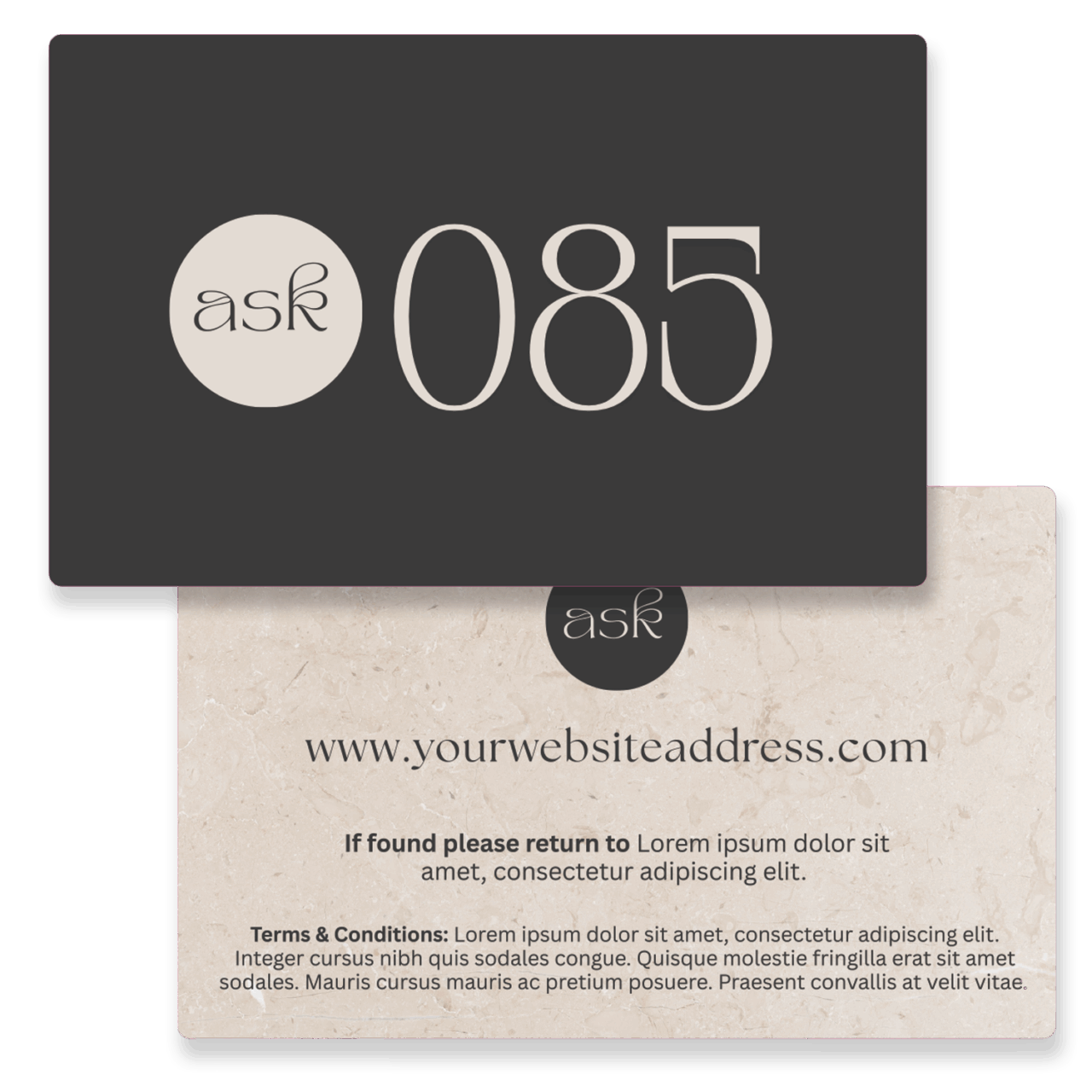 Card Templates - Creative Plastic Cards